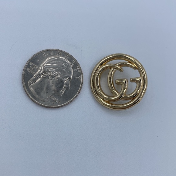 Gucci | Accessories | Gucci Gg Gold Button Large | Poshmark